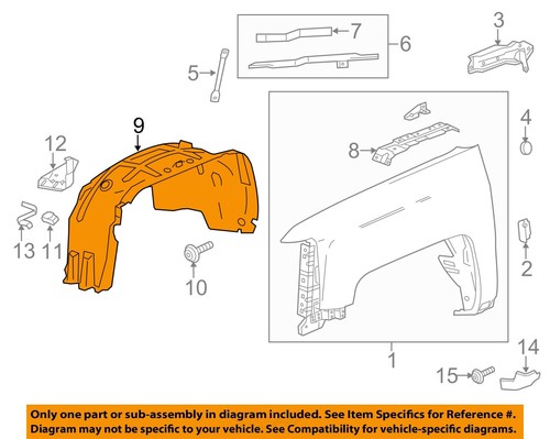 GM OEM 15-19 Silverado 2500 HD Fender Fender Components-Fender Liner ...