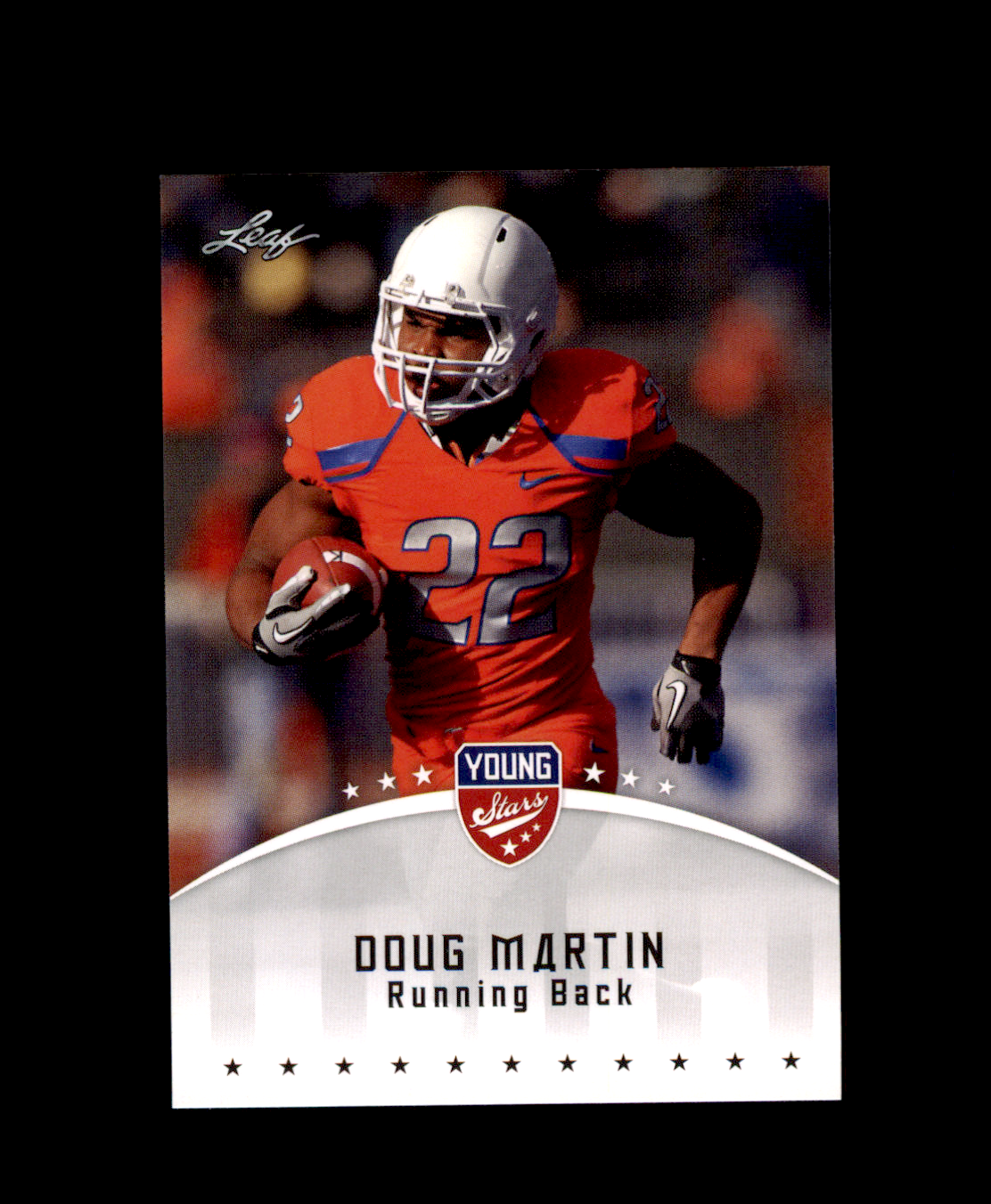 2012 Leaf Young Stars Draft #34 Doug Martin Boise State Tampa Bay ...