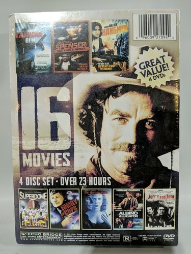Sealed! 16 Movie Box Set: 8 Action Movies & 8 Westerns (4 DVDs, Over 23 ...