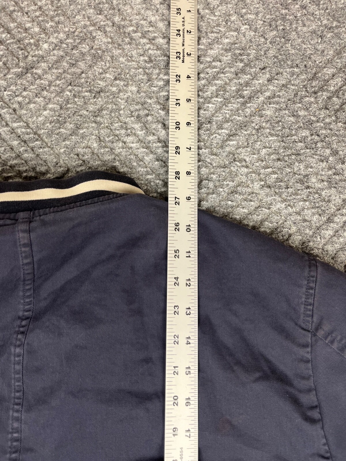 Rye by Hawker Rye Bomber Jacket Mens Size XL Blue Ful… - Gem