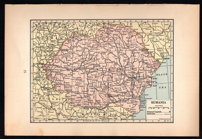 1900-Now - Map Of Romania