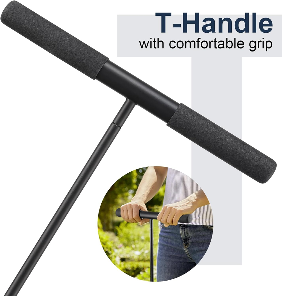 48 Inch Soil Probe Rod Metal Ground Tool for Septic Tank Pipe Locator ...