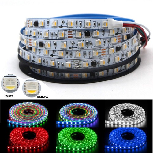 12V 24V TM1814 4in1 5050 RGBW 300LED Pixel Strip Lights Tape Roll IC ...