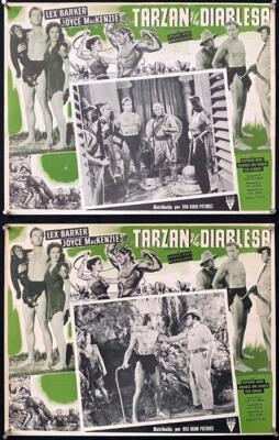 L722 TARZAN & THE SHE-DEVIL lot of 2 Mexican Lobby Cards 1953 Lex ...