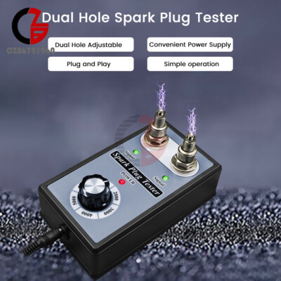 Car Spark Plug Tester Dual Hole Diagnostic Ignition Analyzer Tester ...