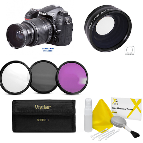 Wide Angle Macro Close Up Fisheye Lens + FILTER KIT for Nikon D3300 ...