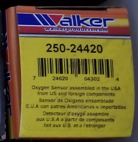 Genuine WALKER Oxygen Sensor Part# 250-24420 - New in Box | eBay