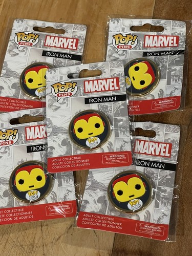 Lot Of 5 Iron Man Funko Pop! Pins New in Package NIP Marvel | eBay