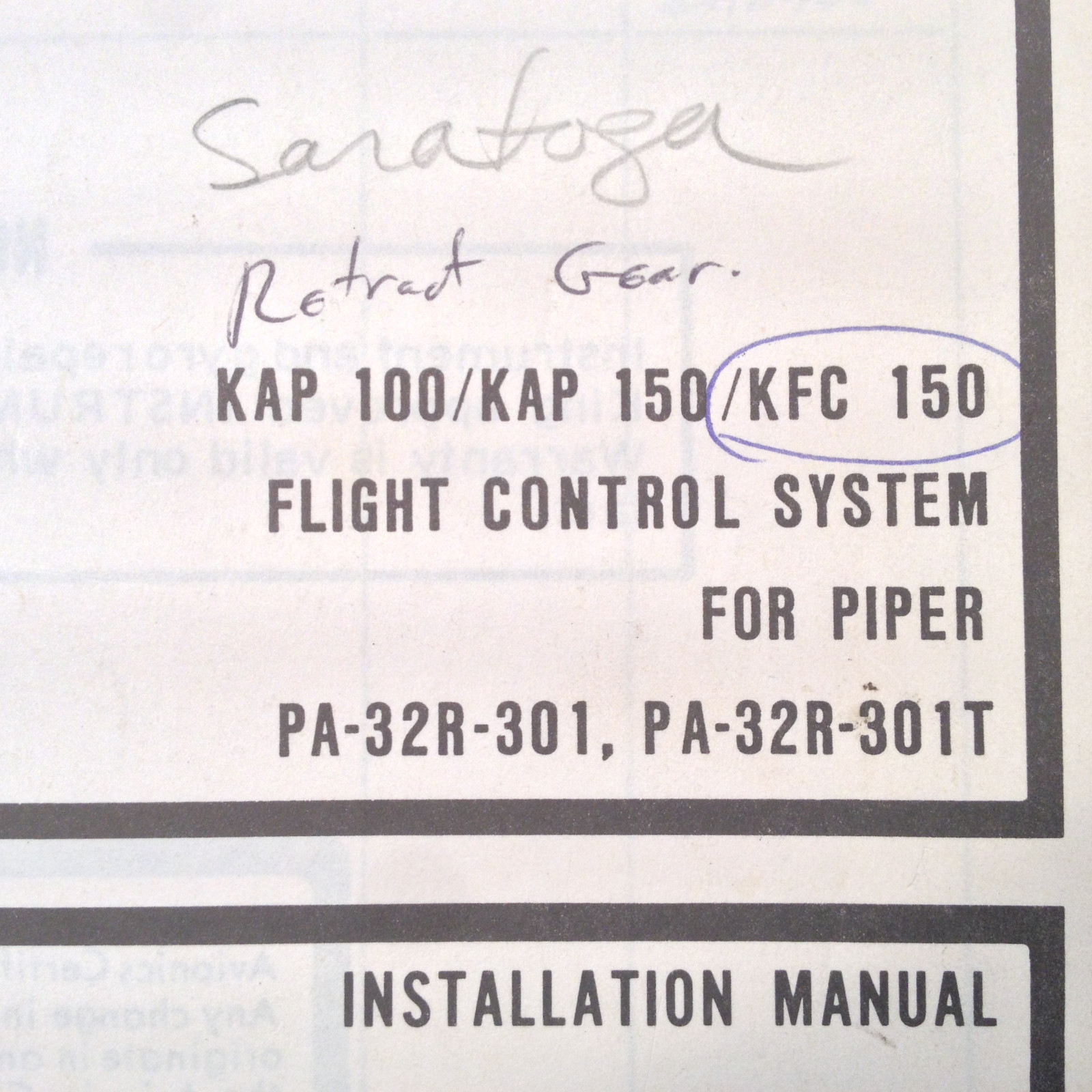 KAP 100, KAP 150, KFC 150 into PA-32R-301, PA-32R-301T install & adjust ...
