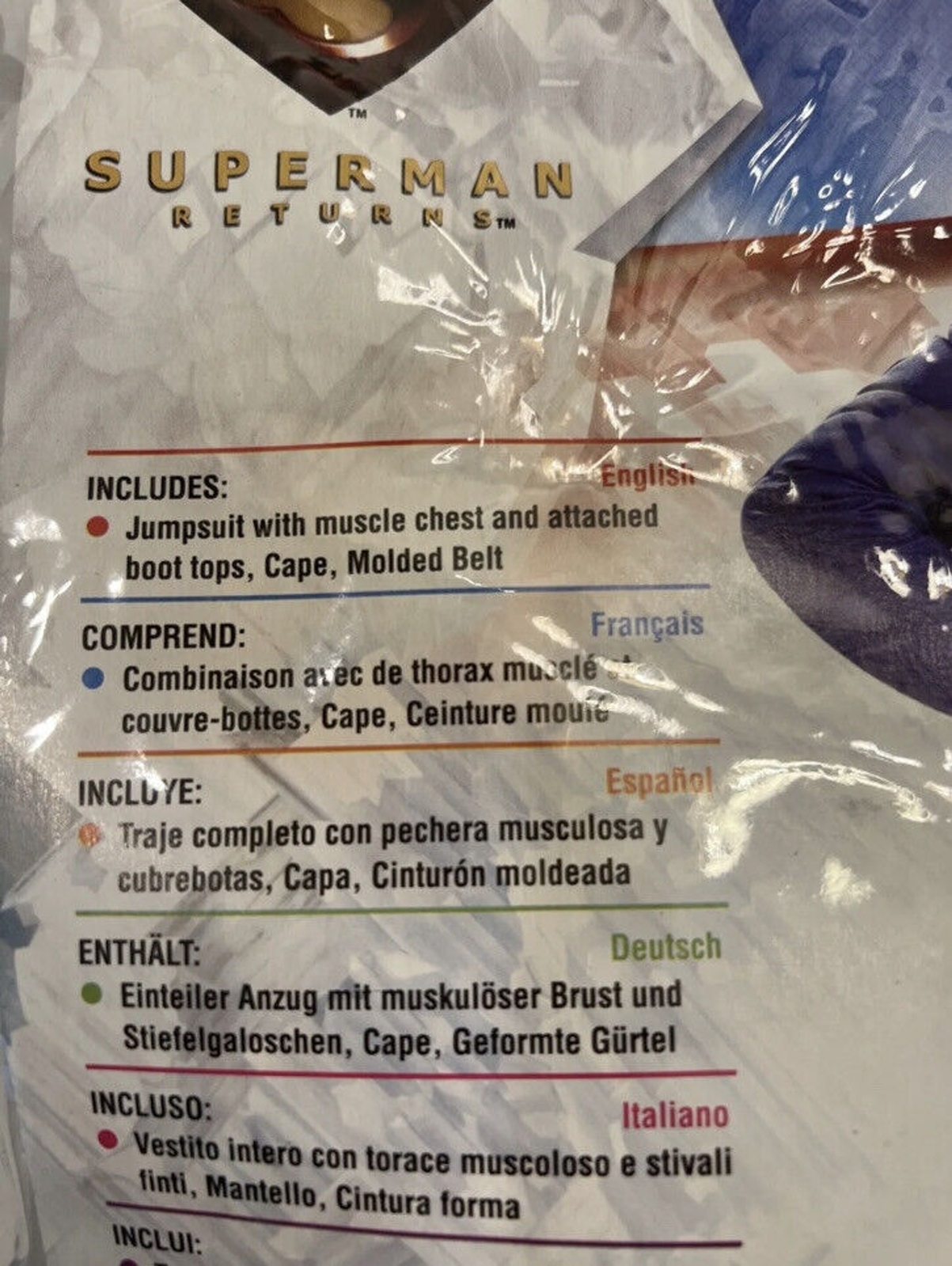 Rubies Costume DC Comics Deluxe Muscle Chest Superman… - Gem