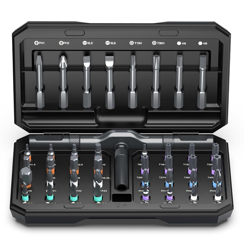 42 in 1 Magnetic Screwdriver Set, DIY Ratchet Handle Screwdriver Set ...