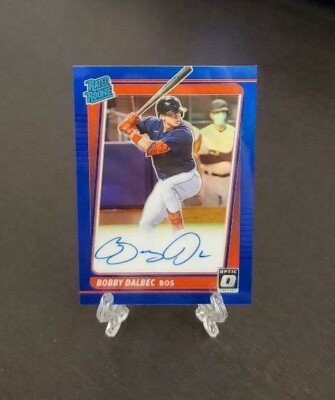 2021 Optic Bobby Dalbec Blue Autographed Rated Rookie Card 35/75 Boston ...
