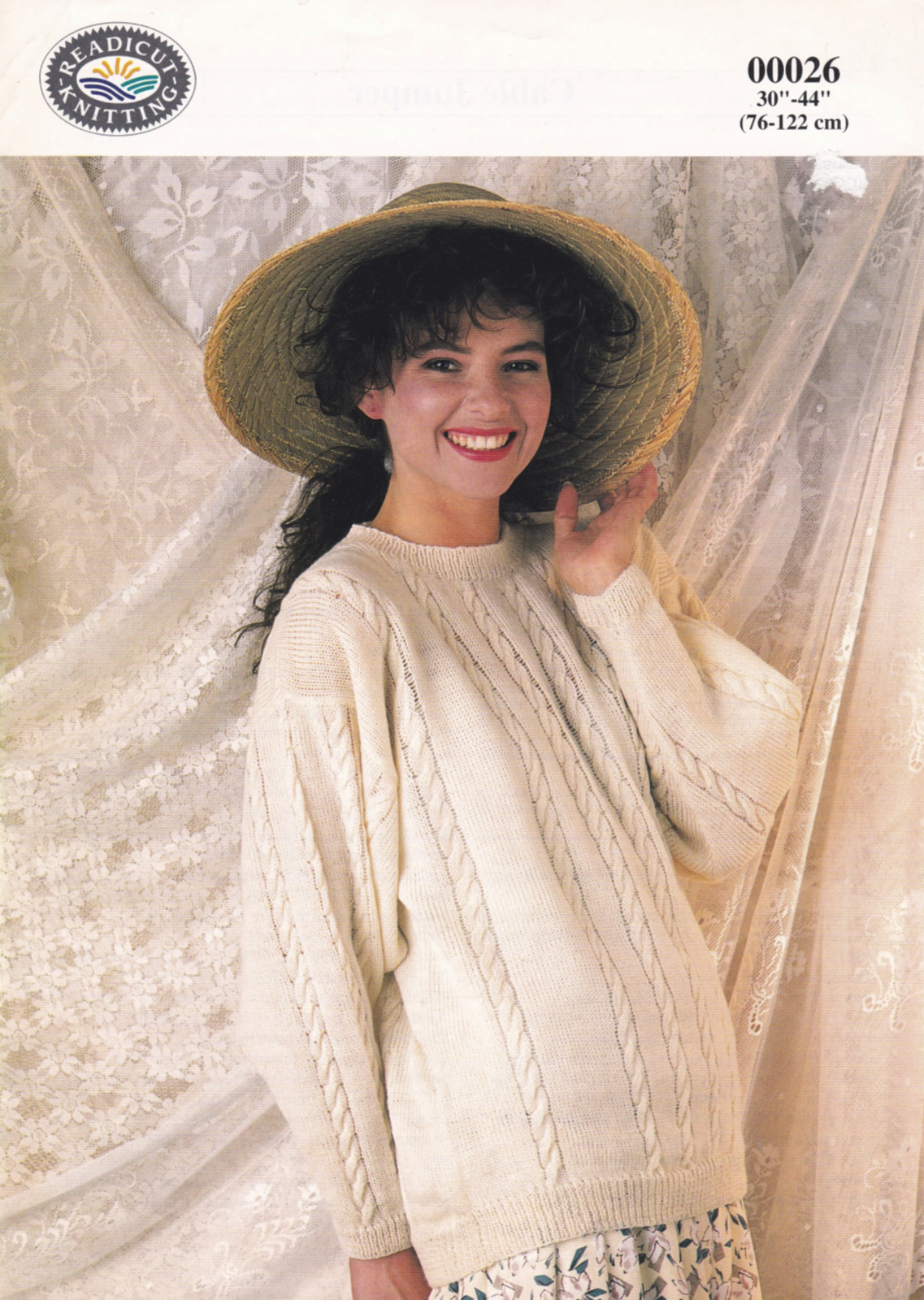 Readicut Knitting Pattern Ladies & Girls Cable Sweater 4ply 30-44 | eBay UK