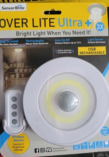 NEW Sensor Brite Overlite Ultra+Rechargeable: Remote Control Ceiling ...
