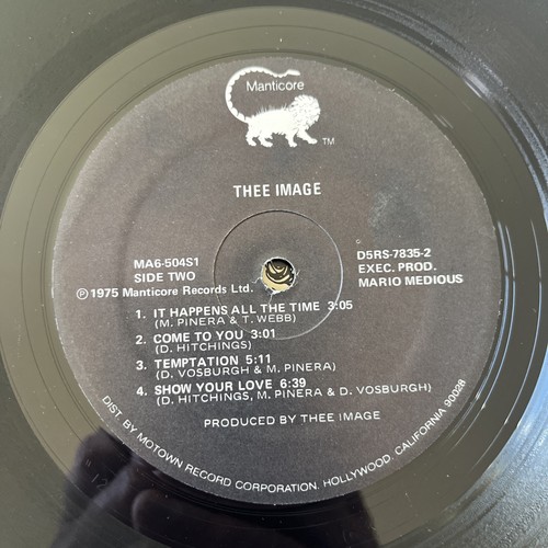 THEE IMAGE - SELF TITLED VINYL RECORD D5RS-7834-1 Manticore 1975 | eBay
