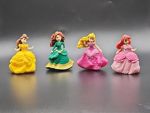 Disney Princess Gem Collection Series 1 Lot of 4 Figures 2.5" See Pics ...