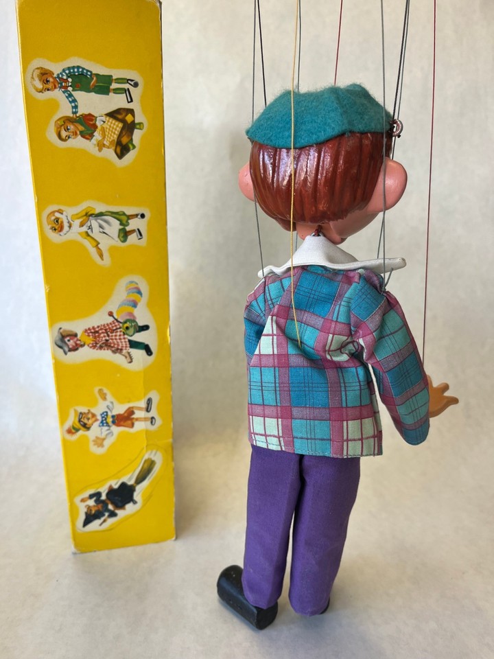 Pelham Puppet Marionette 1960's SM Boy with Box excellent condition! | eBay