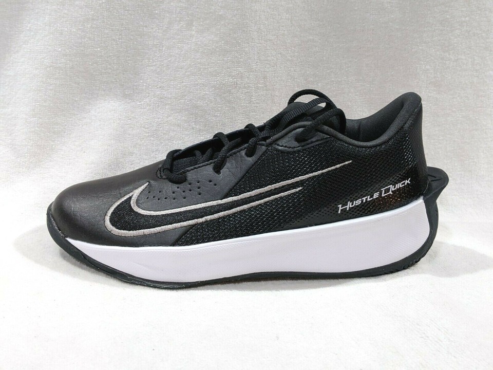 Nike Team Hustle Quick 3 (GS) Black/Sil Boy's Sneakers-Sz 4/5/6/7Y NB ...