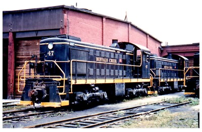 Buffalo Creek Railroad Line Engine 47 Train Station 4x6" Original ...