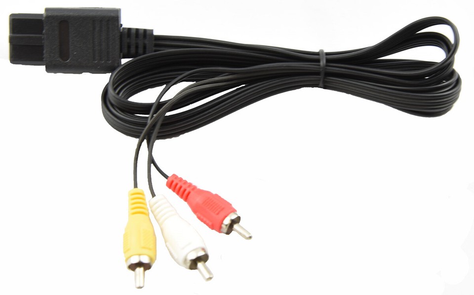 Audio AV RCA+AC Cable Power Supply Adapter Cord For Super Nintendo SNES ...