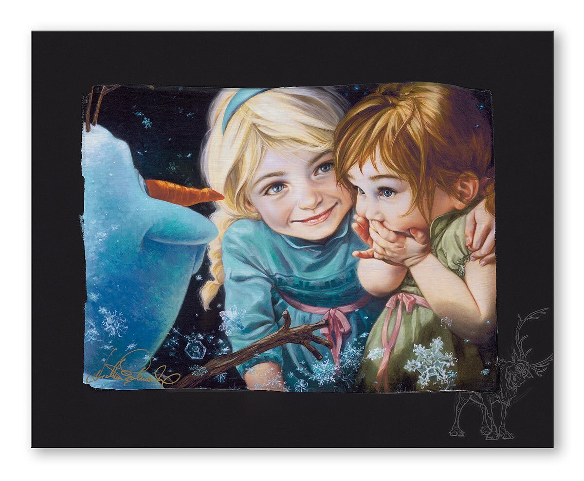 Frozen Disney Fine Art Heather Edwards Signed Lt Ed 95 Paper Never Let ...