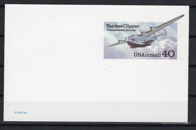 B447- Scott # UXC25 Mint, 1991 Air Mail, Postal card, 40c Yankee ...