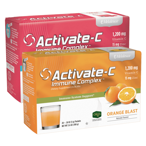 Melaleuca Activate-C Immune Complex Drink Mix 2 Packs Orange Raspberry NEW | eBay