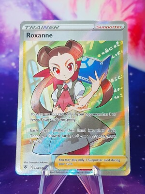 Roxanne - Astral Radiance 188/189 - Holo Full Art Trainer Pokemon Card ...