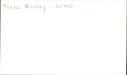 Trent Bushey Actor Signed 3" x 5" Index Card | eBay