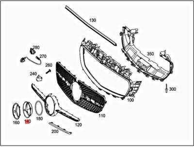Genuine MERCEDES A217 C217 C238 S213 W213 E-CLASS W213 Carrier ...