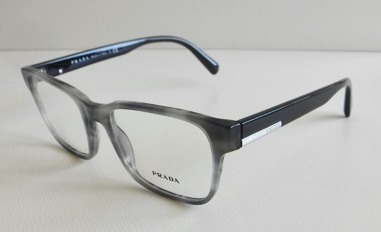 PRADA Eyeglasses VPR 06U VYR-1O1 Grey Tortoise Frames Clear Lens 54-16 ...