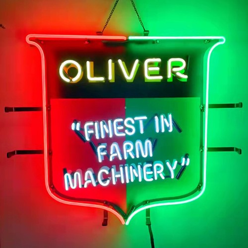 US STOCK Oliver Finest in Farm Machinery Neon Sign Lamp 24x20 Garage ...