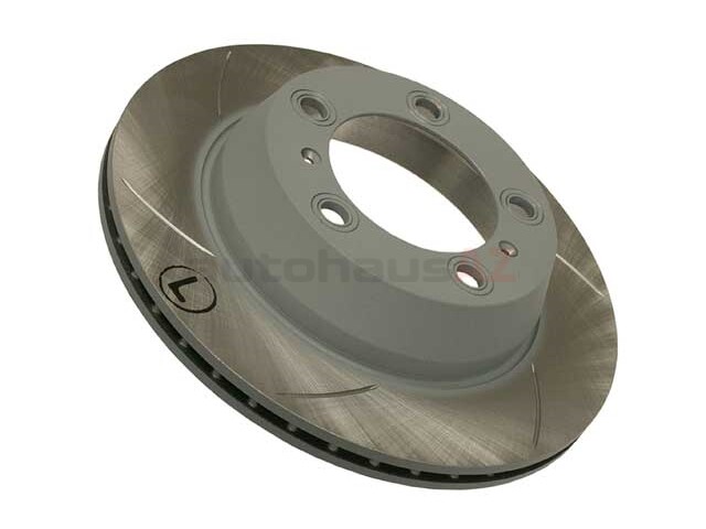SEBRO SLOTTED & COATED Disc Brake Rotor 98735240101 Porsche Boxster ...