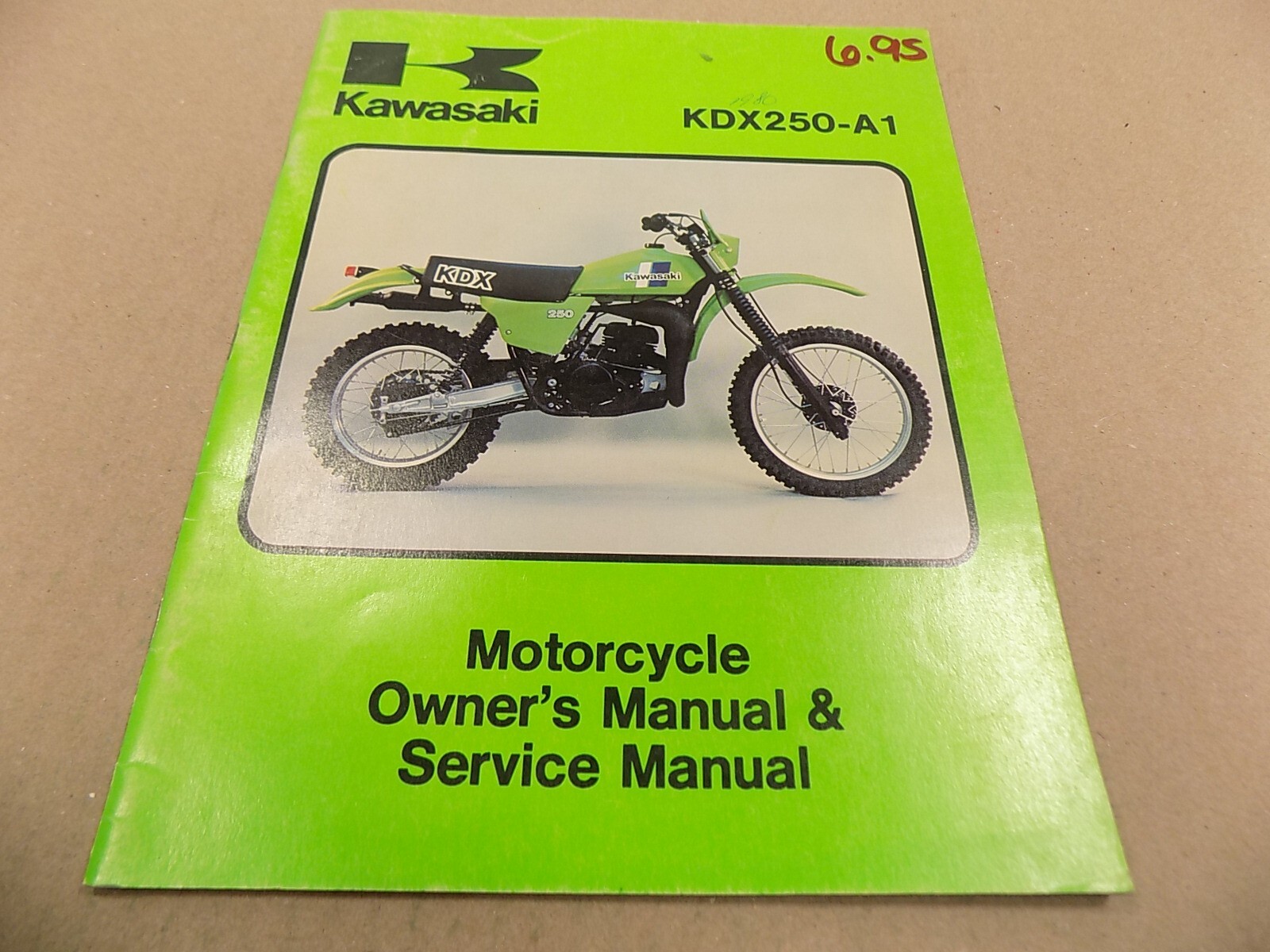 KAWASAKI ORIGINAL OWNER'S MANUAL & SERVICE MANUAL / 1980 KDX250 A1 | eBay
