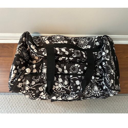 Thirty-One Rolling Duffle Luggage Suitcase Carry On Weekender Bag Black ...