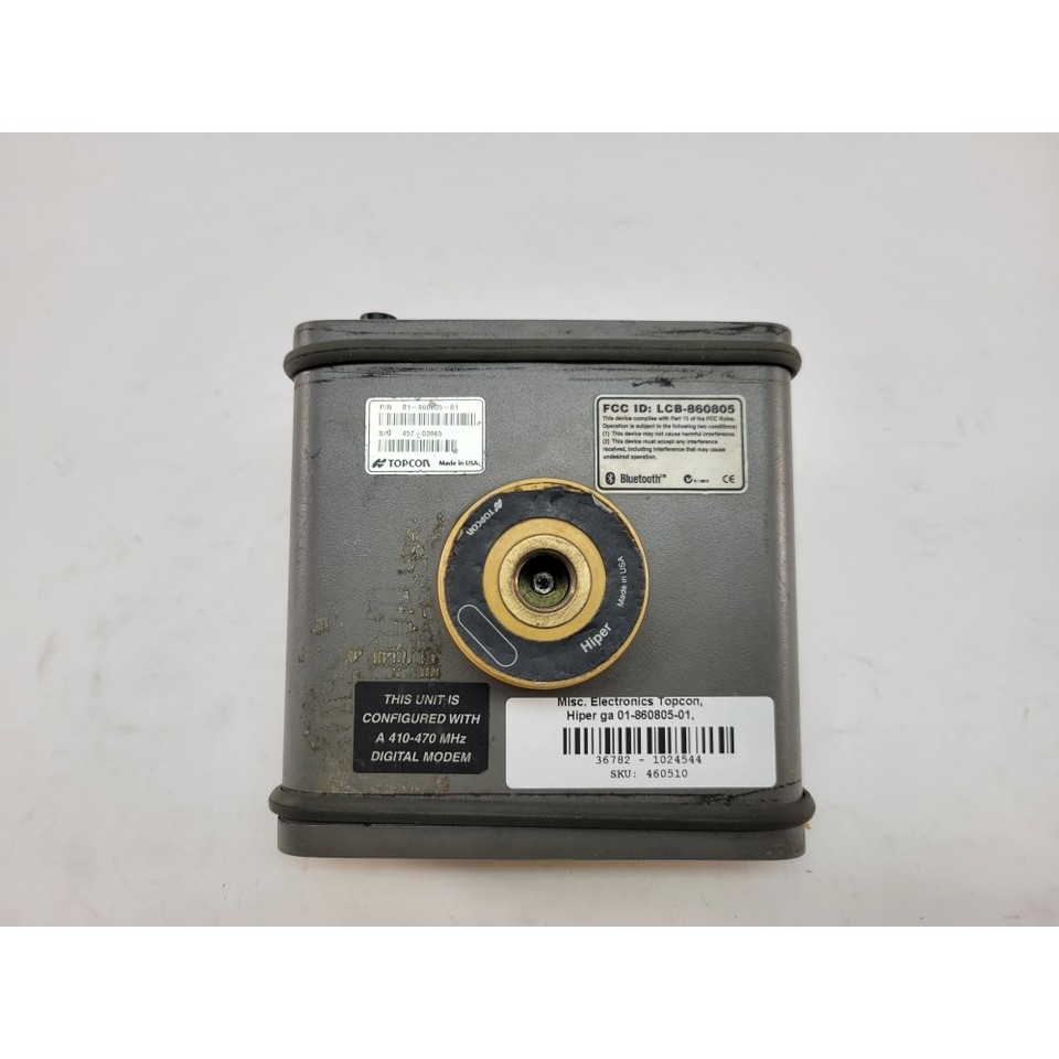 Topcon Hiper ga 01-860805-01 GPS Receiver - Untested - Parts / Repair ...