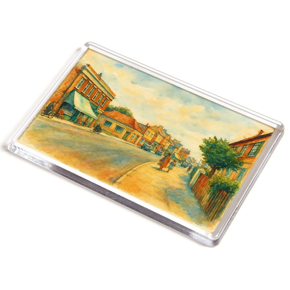 JUMBO MAGNET - Woodthorpe Road, Ashford - Vintage Art Style | eBay UK