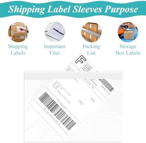 100 Pack Clear Self Adhesive Shipping Label Pouches | eBay