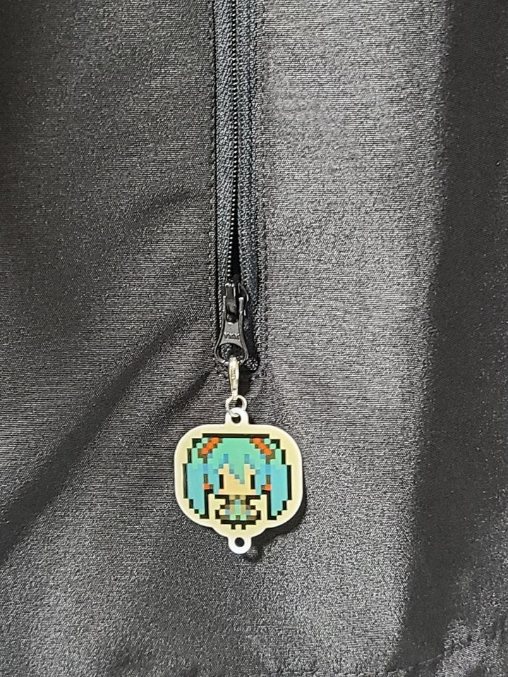 Hatsune Miku Petit Devil Space Invader Metal Charm Keychain Accessory ...
