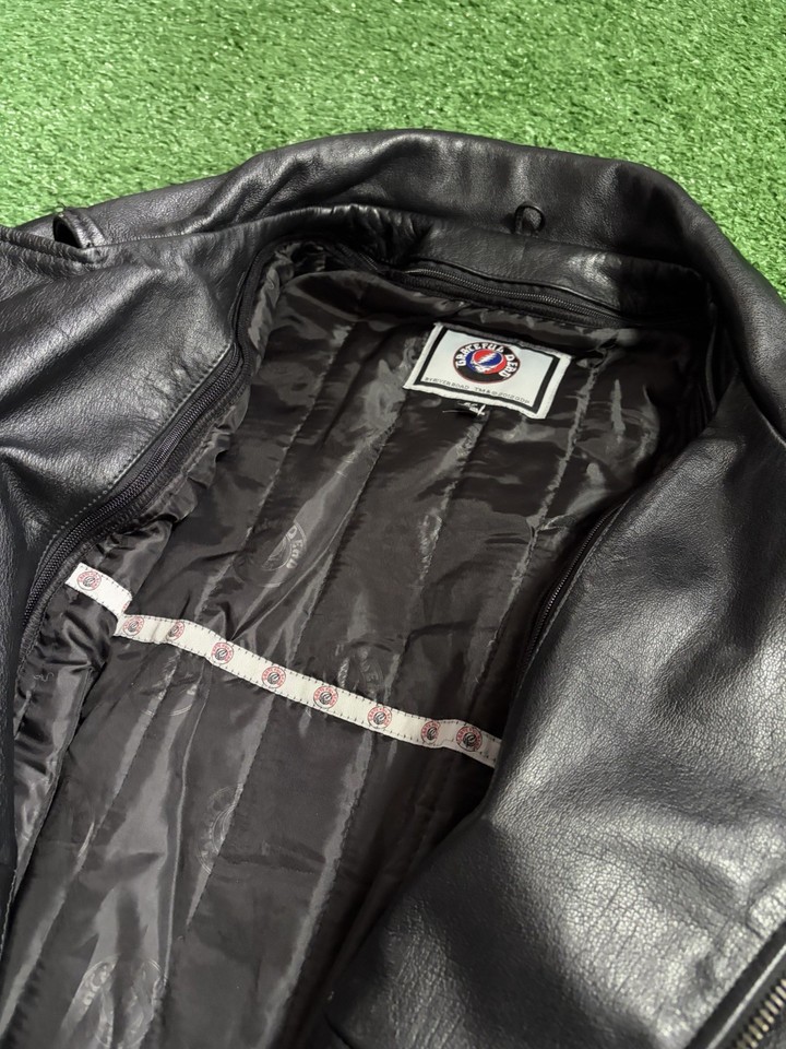 2012 Grateful Dead River Road Leather Jacket Skull Back Patch Rare Size ...