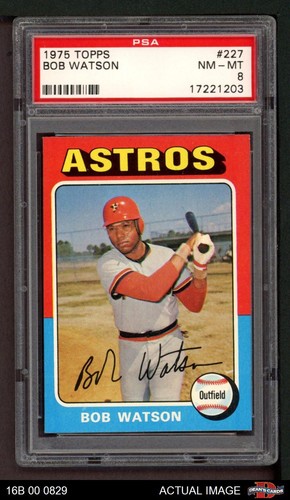 1975 Topps #227 Bob Watson Astros PSA 8 - NM/MT | eBay
