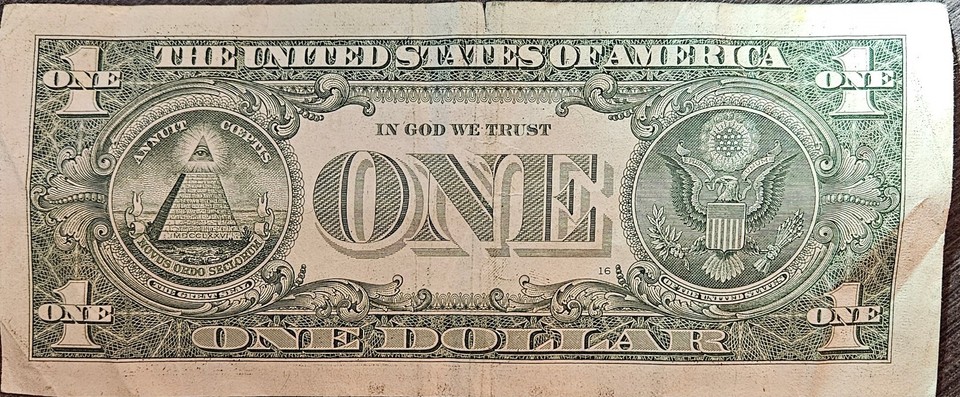 2021 $1 Dollar Trinary Note Serial B09700900C New York Federal Reserve ...