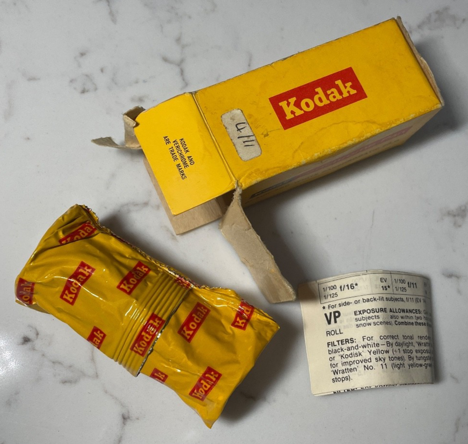 Kodak Verichrome Pan Film, VP 116, opened box, sealed film, expired Oct ...