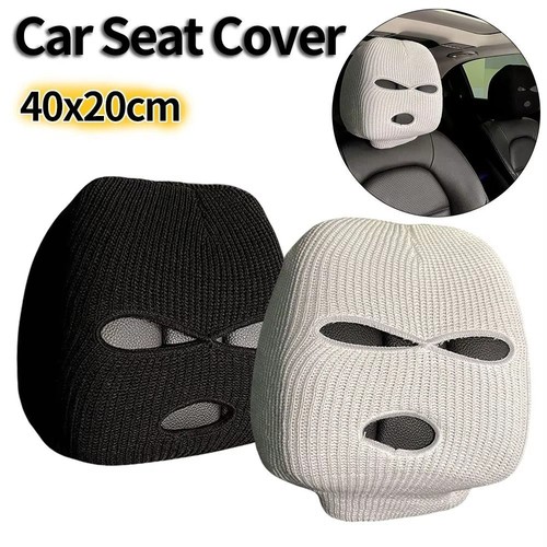 Dust-proof Car Headrest Cover Personality Ski Mask Car Accessories ...