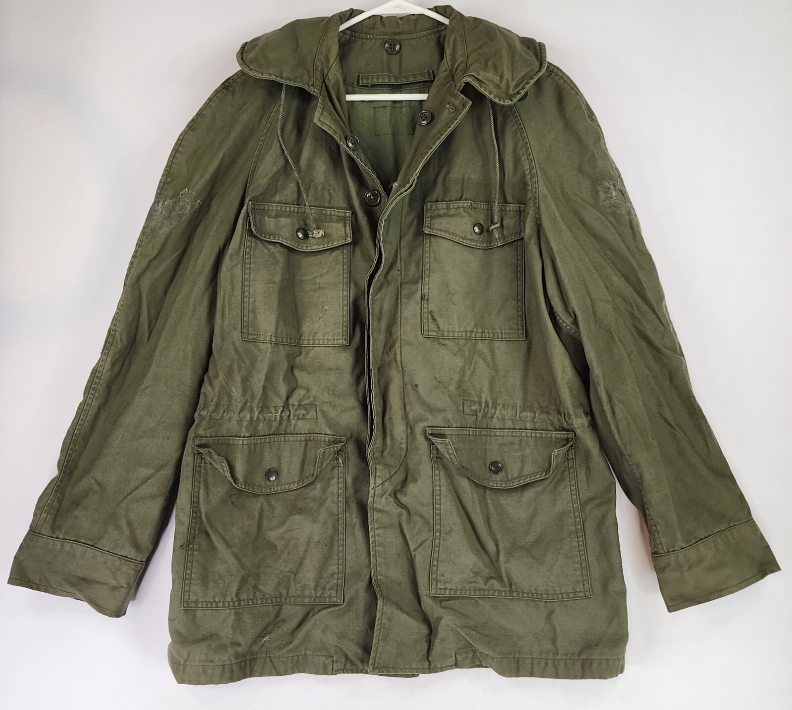 USAF Military Jacket Mens Large Green Wind Resistant … - Gem