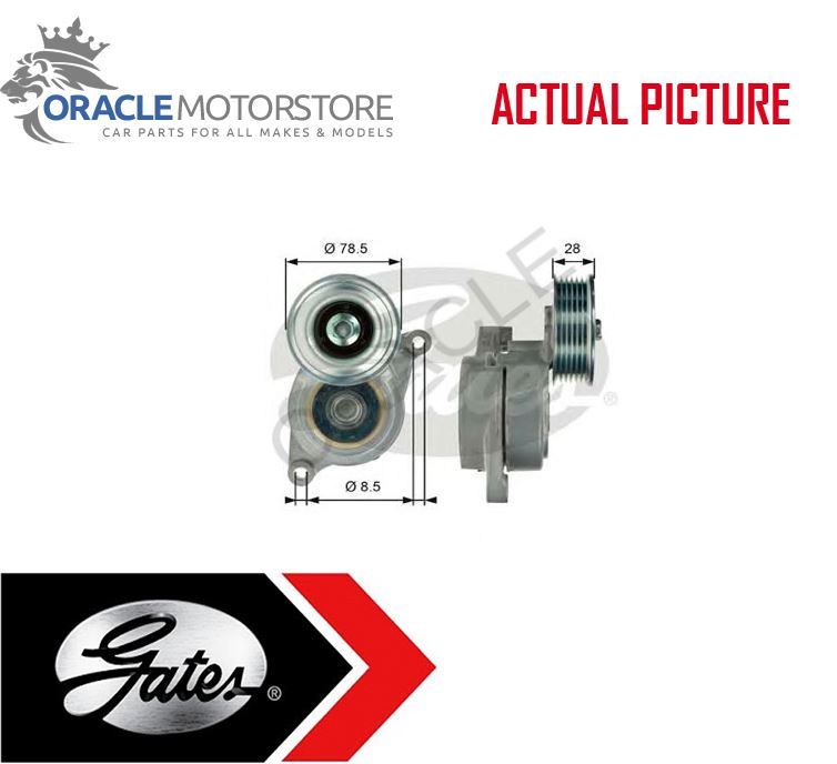NEW GATES ALTERNATOR FAN BELT DRIVEALIGN TENSIONER PULLEY OE QUALITY ...