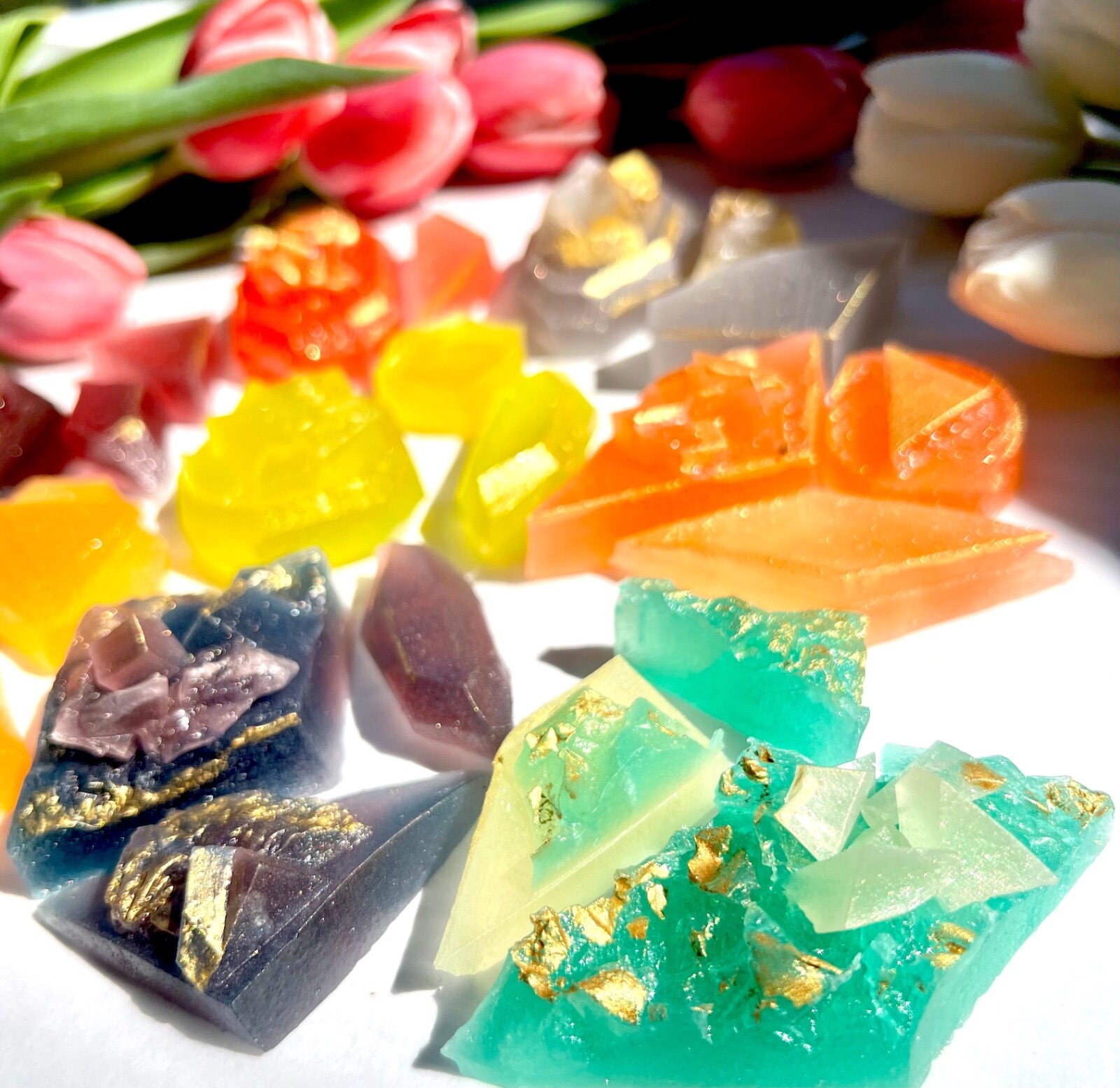 8 Flavor Box, All Natural Kohakutou Japanese Crystal Candy Vegan Edible ...