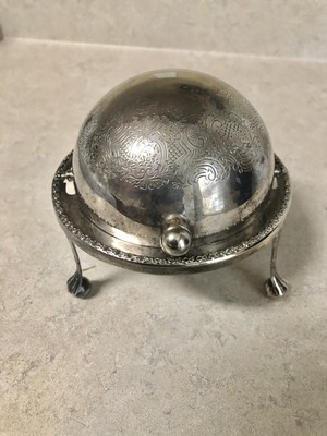 Butter Dishes - Silver Plate Dome