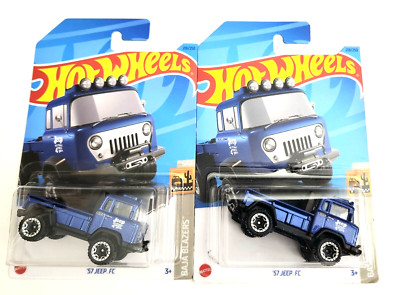 Hot Wheels '57 Jeep FC Blue #218 218/250 - 2023 Baja Blazers -2pcs | eBay
