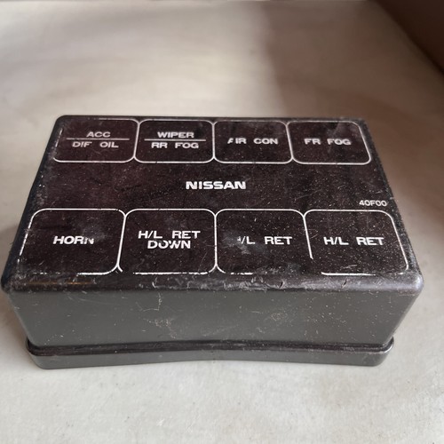 89-94 Nissan 240sx S13 OEM Fuse Box Cover Lid Black | eBay